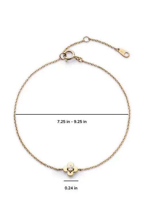 ANA LUISA Mini Flower Bracelet - Diamond