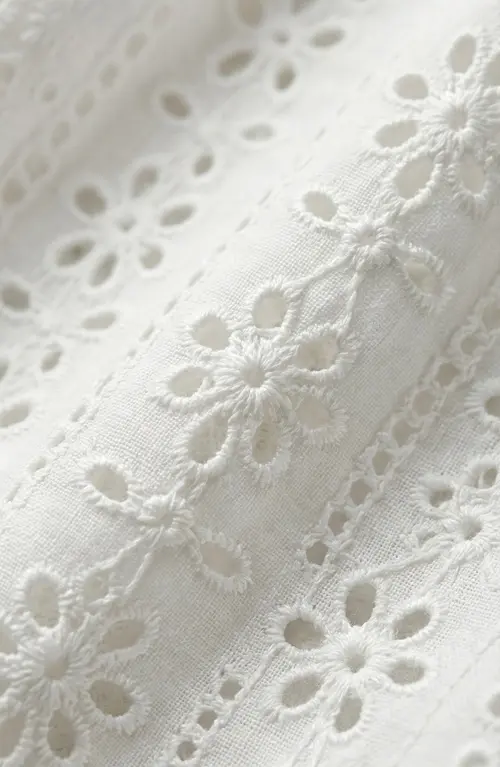 MODENAIRE Sleeveless Eyelet Mini Dress