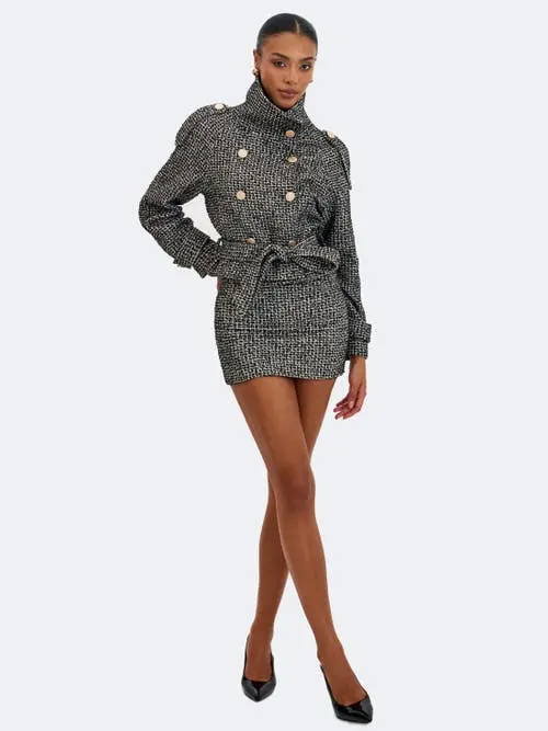 MISS CIRCLE NEW YORK Tweed Mini Skirt