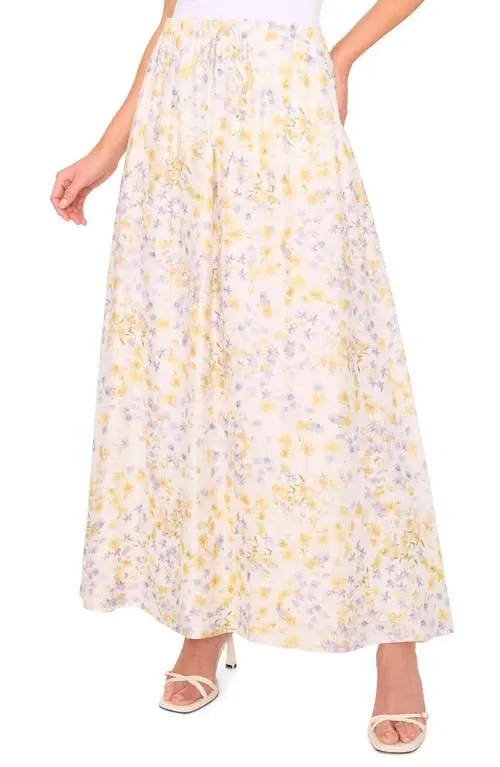 Halogen Drawstring Waist Maxi Skirt - Egret