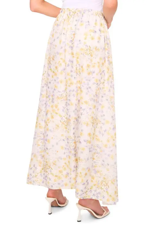 Halogen Drawstring Waist Maxi Skirt - Egret