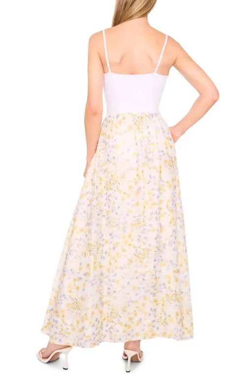 Halogen Drawstring Waist Maxi Skirt - Egret