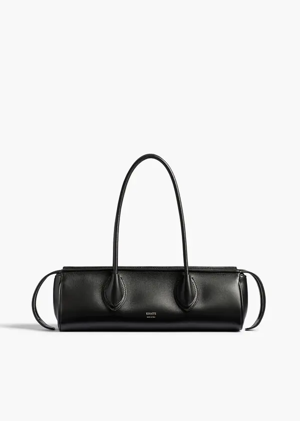 Khaite Donna Leather Shoulder Bag - Black