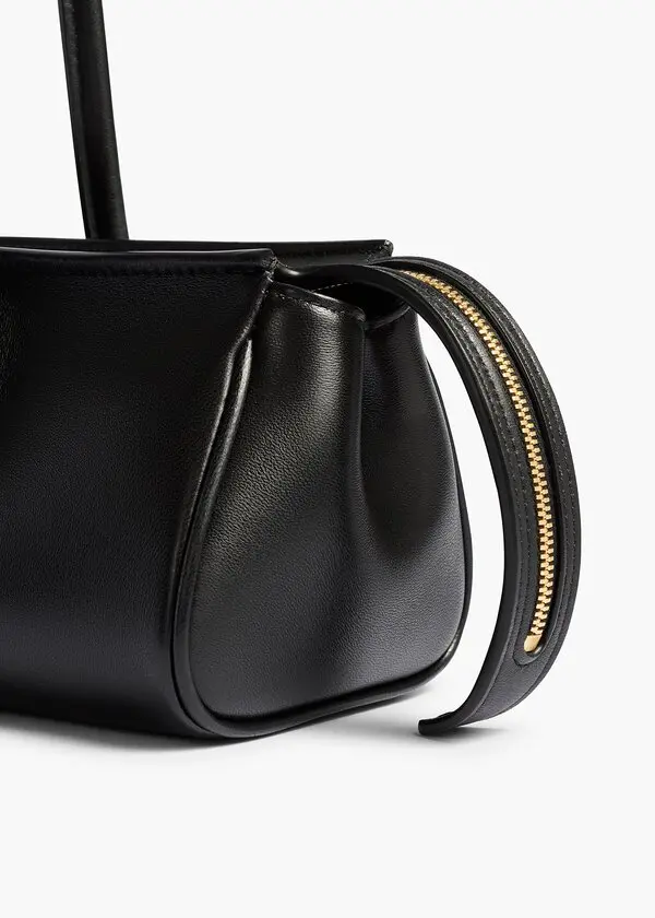 Khaite Donna Leather Shoulder Bag - Black