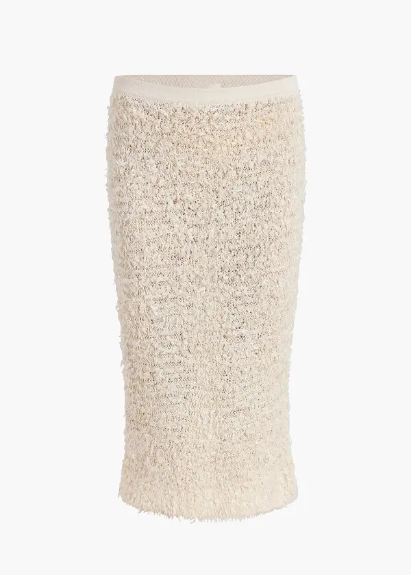 Khaite Knit Pencil Skirt - Ivory