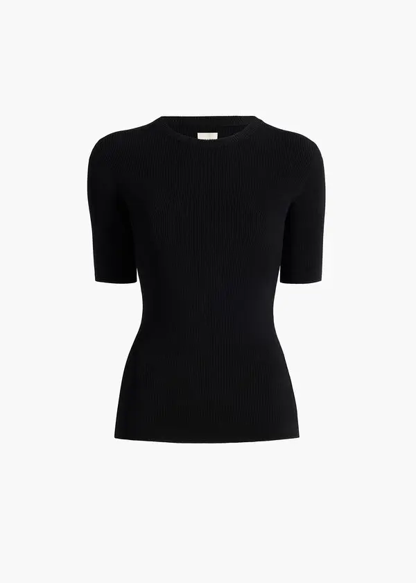 Khaite Maj Knit Top - Black