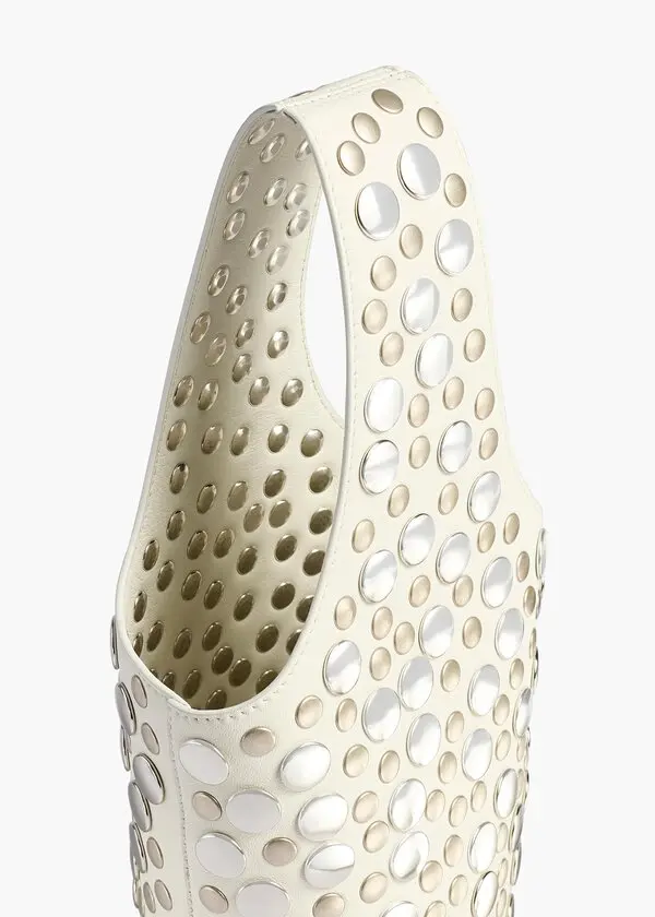 Khaite Livia Bag In Leather With Silver Studs