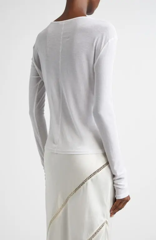 DIOTIMA Long Sleeve Cotton Knit Top