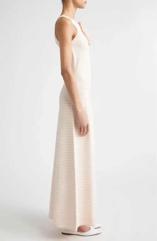 Lela Rose Rose Detail Sleeveless Sweater Dress - Blush Multi