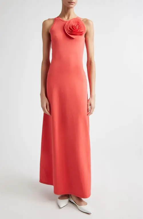 Lela Rose Rose Detail Sleeveless Sweater Dress