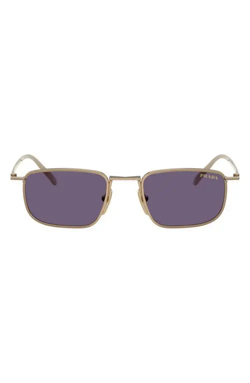 Prada 49mm Pillow Sunglasses - Brass/violet