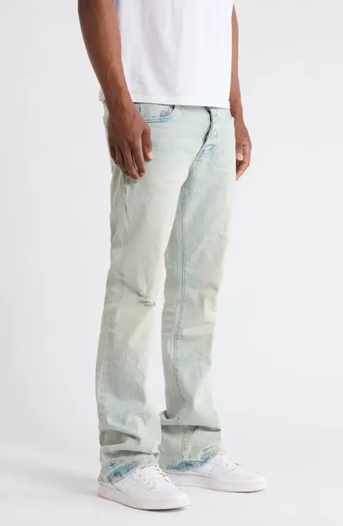 PURPLE BRAND Ripped Knee Flare Jeans