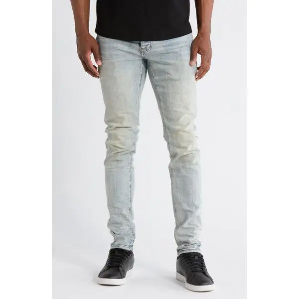 PURPLE BRAND P001 Fade Down Skinny Jeans - Light Indigo