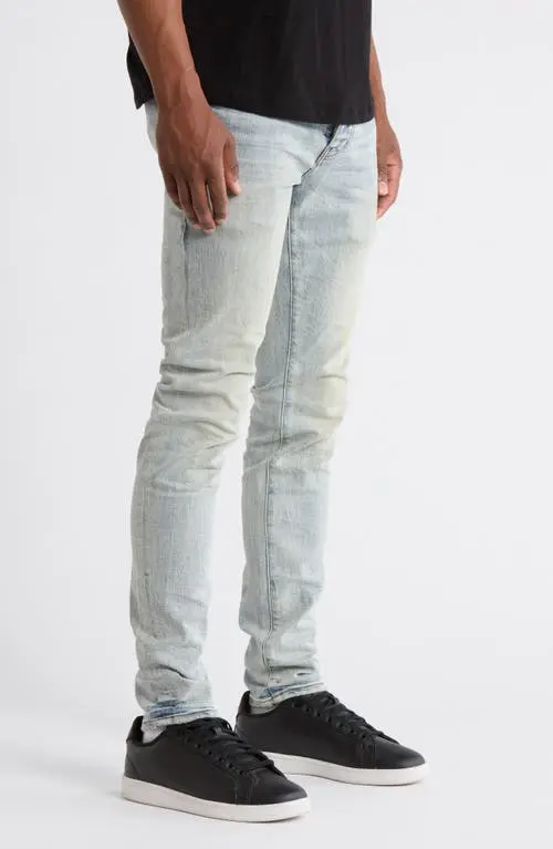 PURPLE BRAND P001 Fade Down Skinny Jeans - Light Indigo
