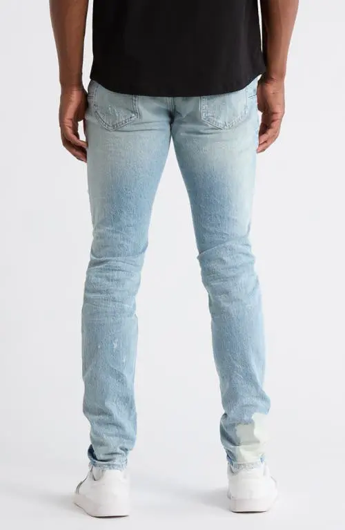 PURPLE BRAND P001 Garda Repairs Distressed Skinny Jeans