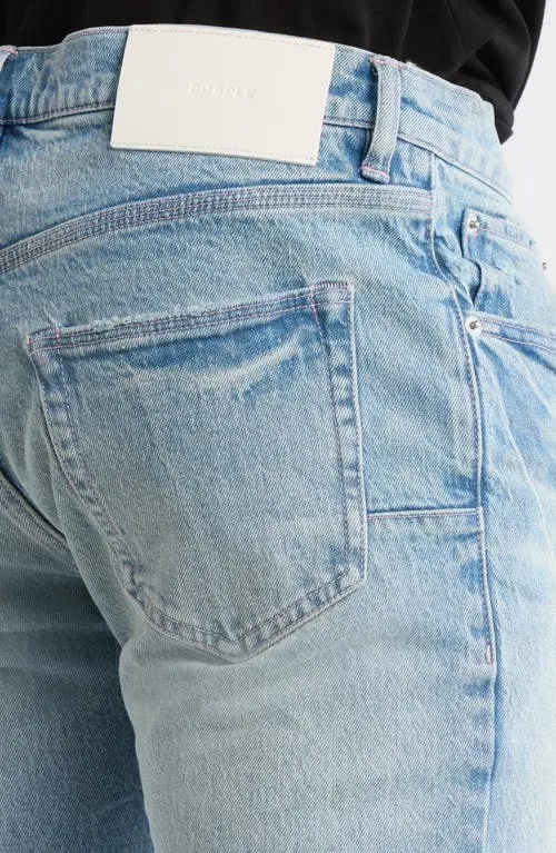 PURPLE BRAND P001 Garda Repairs Distressed Skinny Jeans