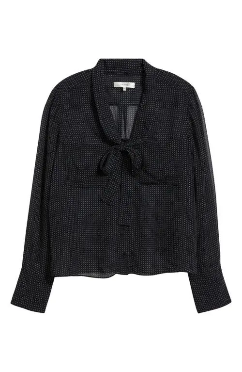 FRAME Polka Dot Tie Shirt
