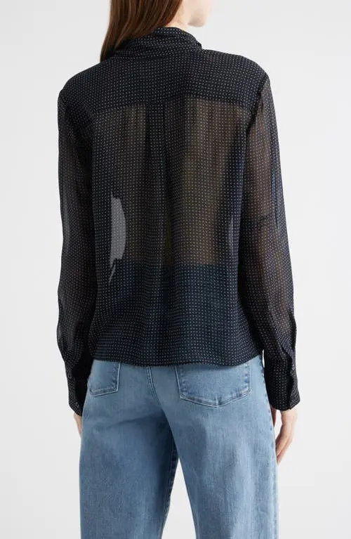 FRAME Polka Dot Tie Shirt