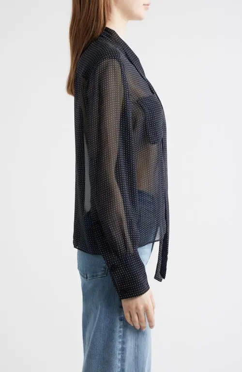 FRAME Polka Dot Tie Shirt