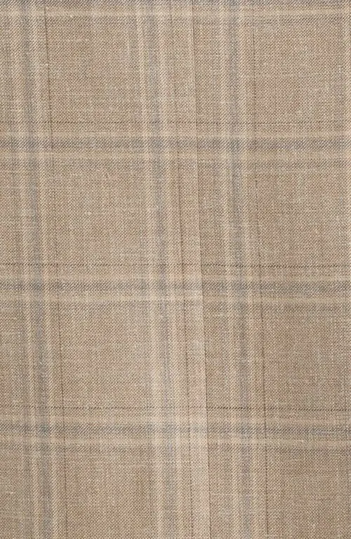 Canali Siena Regular Fit Shadow Check Wool Blend Sport Coat - Beige