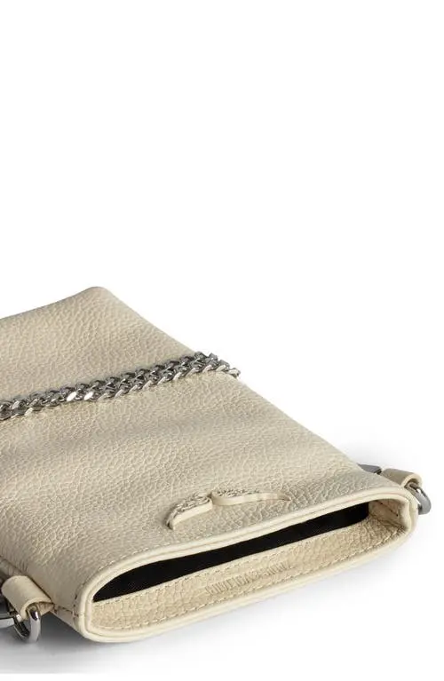 Zadig&Voltaire Rock Pebbled Leather Phone Pouch - Flash