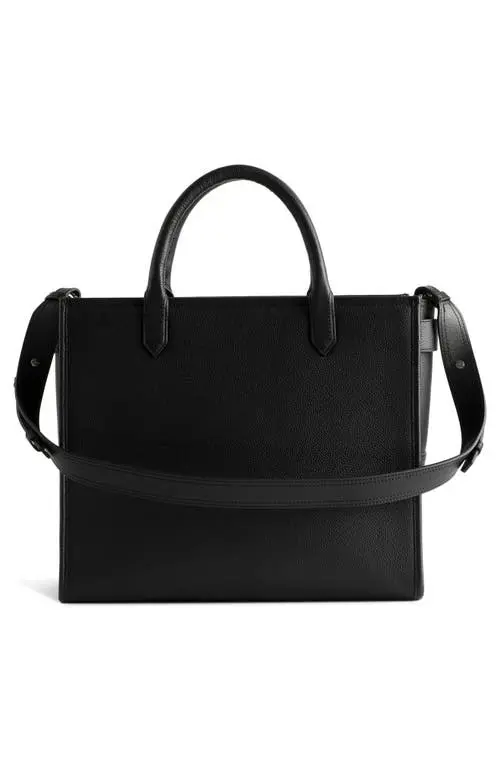 Zadig&Voltaire Calfskin Leather Tote Bag - Black
