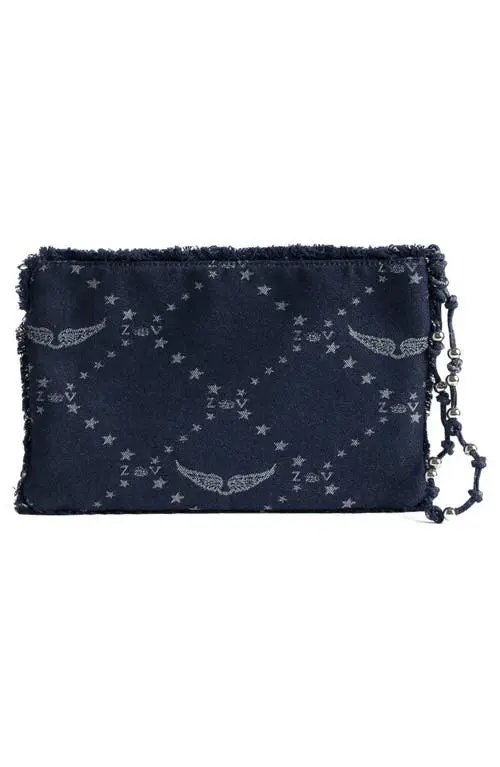 Zadig&Voltaire Angel Denim Clutch - Silent