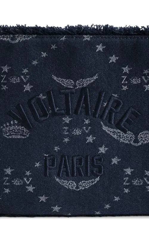 Zadig&Voltaire Angel Denim Clutch - Silent