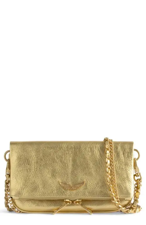 Zadig&Voltaire Rock Vintage Metallic Crossbody Bag