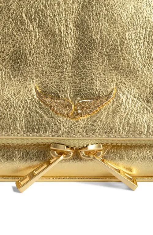 Zadig&Voltaire Rock Vintage Metallic Crossbody Bag