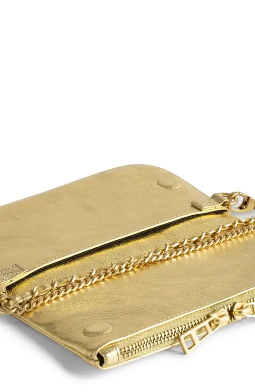 Zadig&Voltaire Rock Vintage Metallic Crossbody Bag