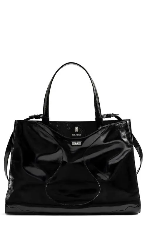 Zadig&Voltaire Jack Patent Leather Shoulder Bag