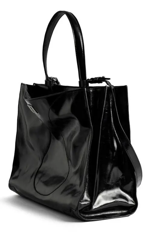 Zadig&Voltaire Jack Patent Leather Shoulder Bag