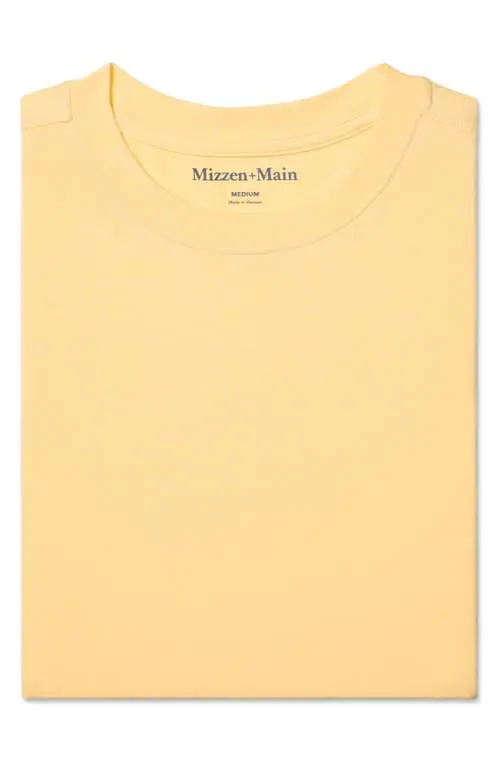 Mizzen+main Knox Solid Yellow T-shirt - Cornsilk