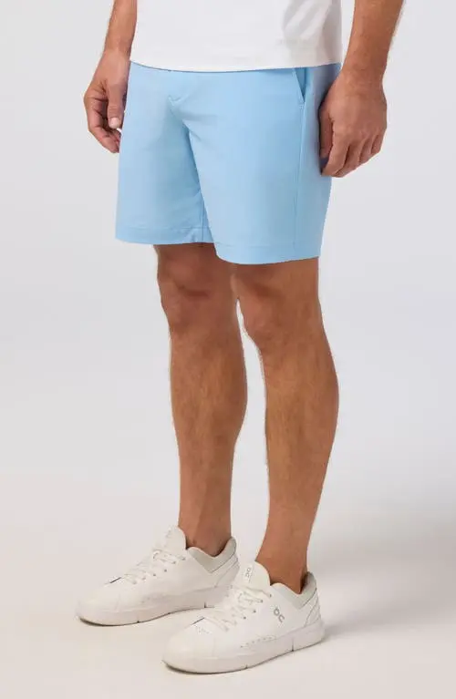 Mizzen+main Helmsman Flat Front Performance Golf Shorts - Cloud Blue