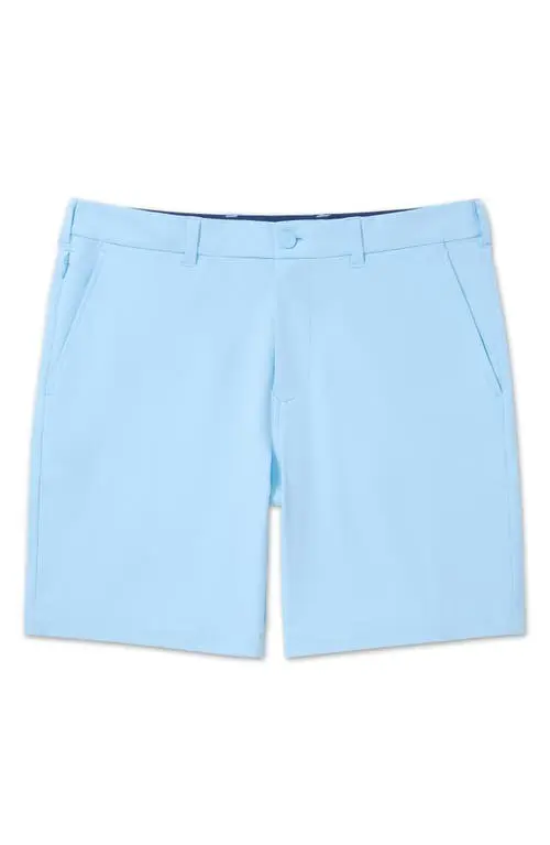 Mizzen+main Helmsman Flat Front Performance Golf Shorts - Cloud Blue