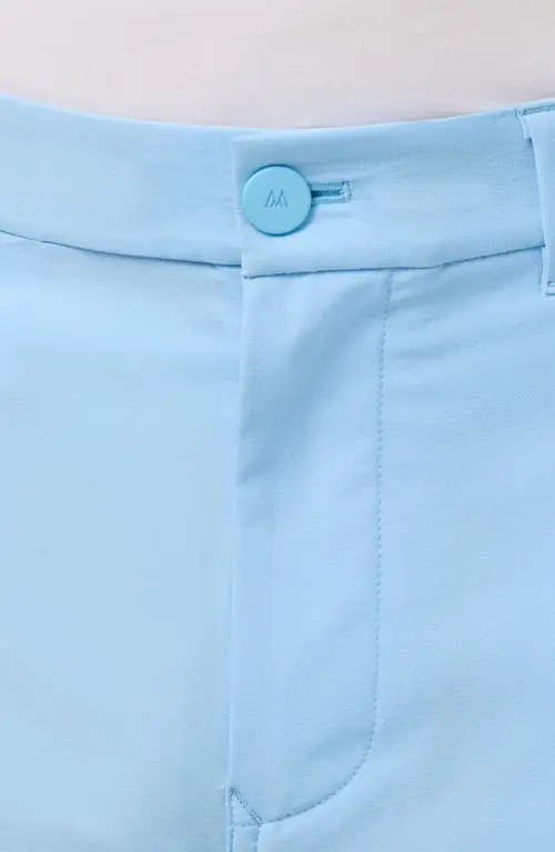 Mizzen+main Helmsman Flat Front Performance Golf Shorts - Cloud Blue
