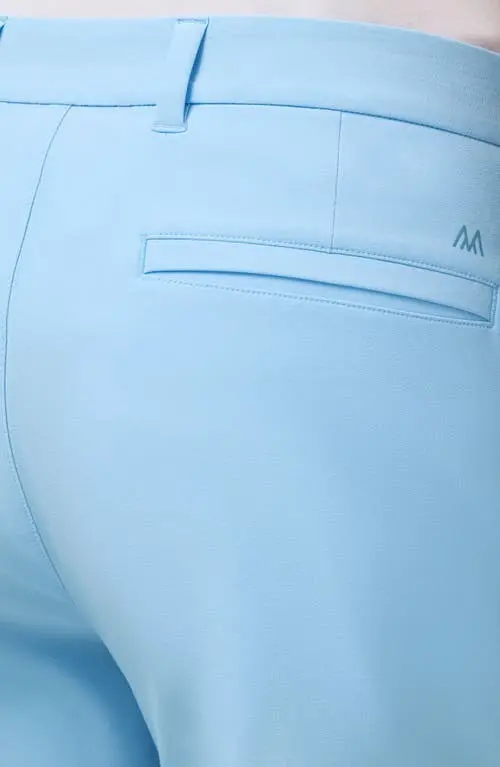 Mizzen+main Helmsman Flat Front Performance Golf Shorts - Cloud Blue