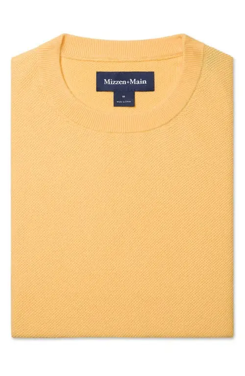 Mizzen+main Ashe Crewneck Cotton-blend Sweater