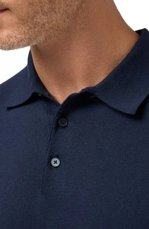 Mizzen+main Ashe Cotton Blend Performance Sweater Polo