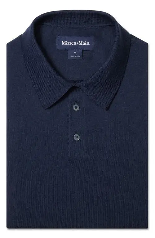 Mizzen+main Ashe Cotton Blend Performance Sweater Polo