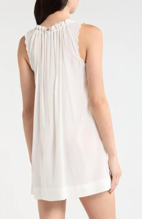REFORMATION Holly Organic Cotton Blend Sleep Dress - Ivory