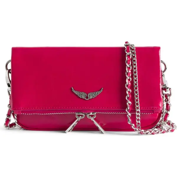 Zadig&Voltaire Rock Nano Patent Leather Clutch