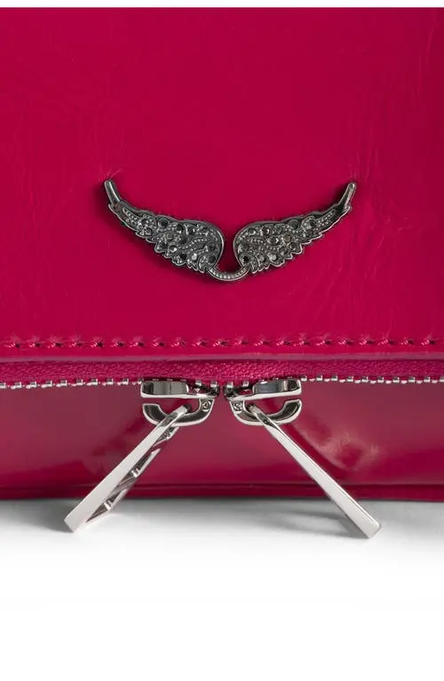 Zadig&Voltaire Rock Nano Patent Leather Clutch