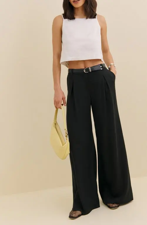 REFORMATION Kerri Linen Crop Tank