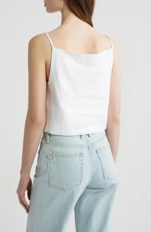 REFORMATION Kerri Linen Crop Tank
