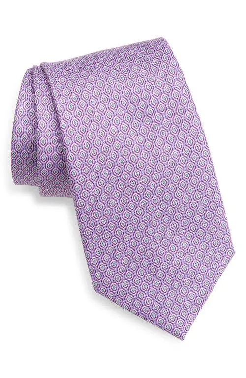 Nordstrom Jacquard Silk Neck Tie - Purple