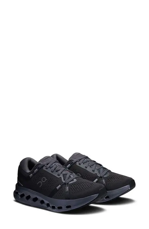 On Cloudsurfer 2 Athletic Running Shoe - Black/black