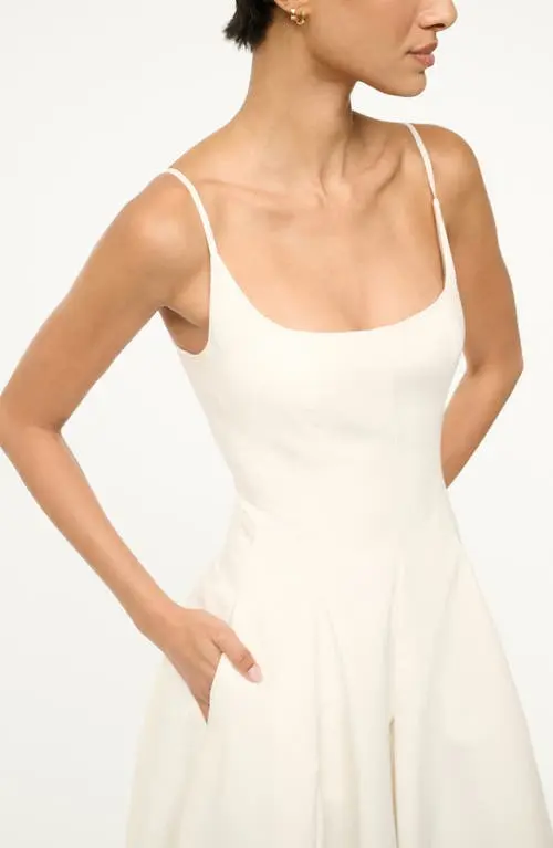 Staud Joy Cotton Blend Maxi Dress - Ivory