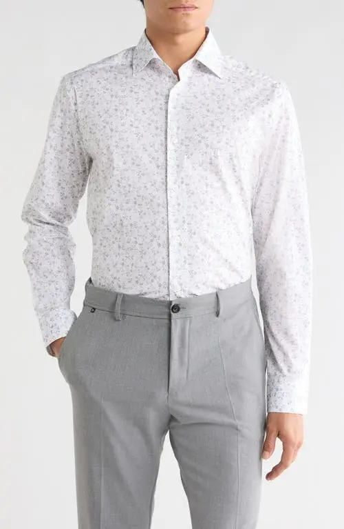 JACK VICTOR Douglas Button-up Shirt - Light Grey